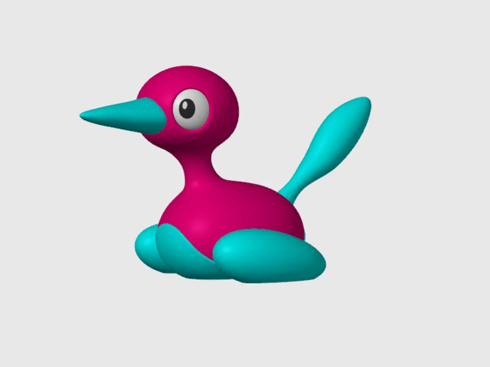 Porygon2 Multicolor by entroisdimensions_figurine MakerWorld: Download ...
