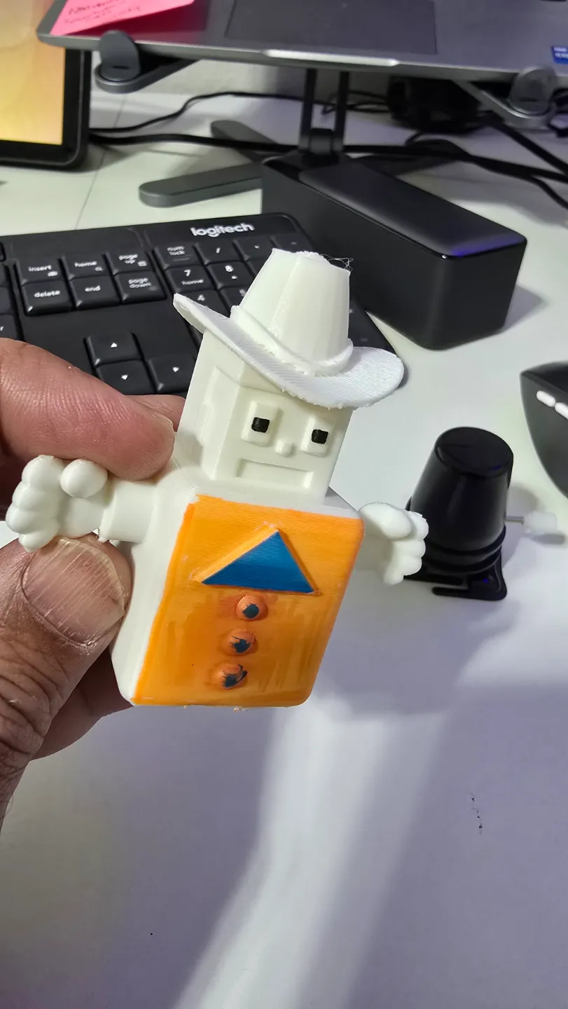 Wind-up Walking Robot with Hat by Siraj - MakerWorld
