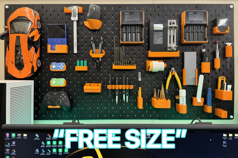 IKEA Skadis "FREEDOM" Pegboard - Free 3D Print Model - MakerWorld
