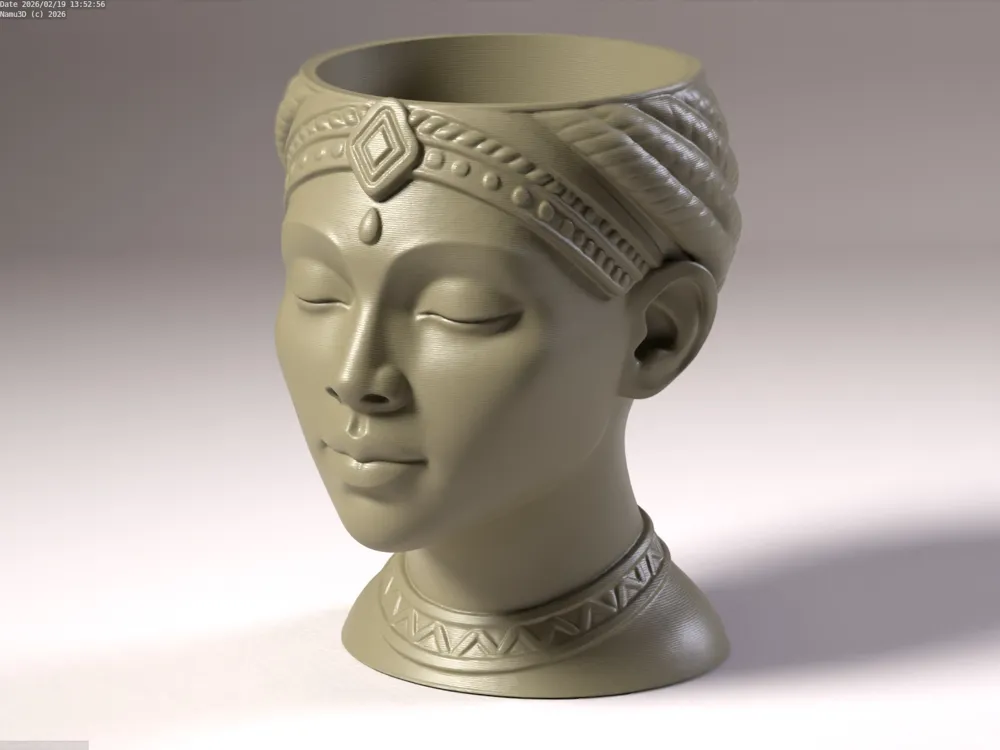 Beauty planter - Elegant Female Bust Flower Pot - Free 3D Print Model ...