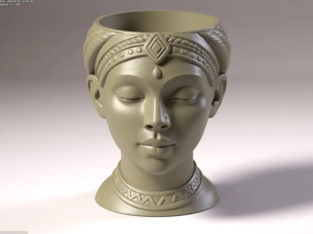 Beauty planter - Elegant Female Bust Flower Pot - Free 3D Print Model ...