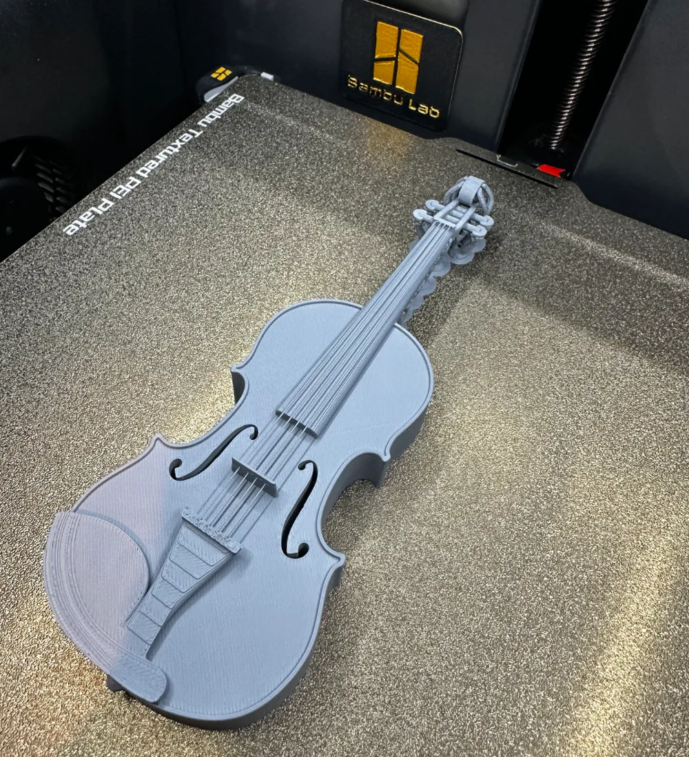 Violin with snares (Print in place) by DenoD MakerWorld: Download Free ...