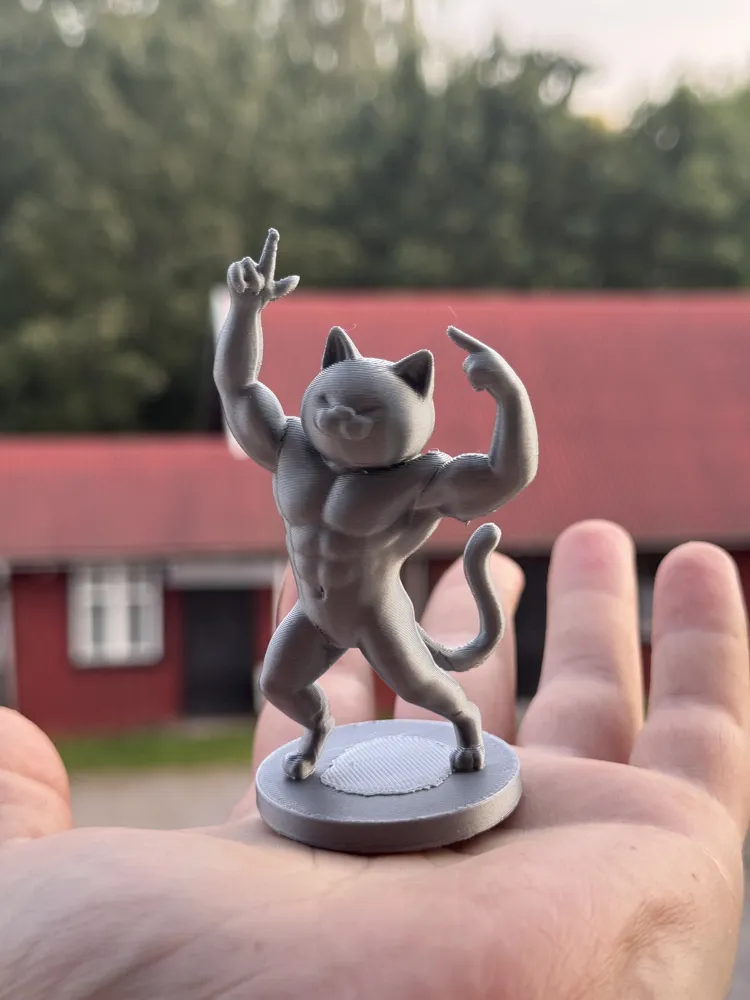 Muscular Cat – Zyzz Pose Edition by humilak MakerWorld: Download Free ...