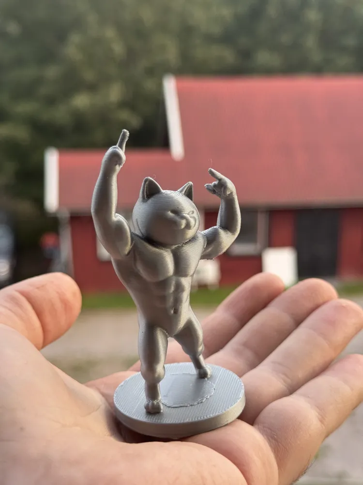Muscular Cat – Zyzz Pose Edition by humilak MakerWorld: Download Free ...