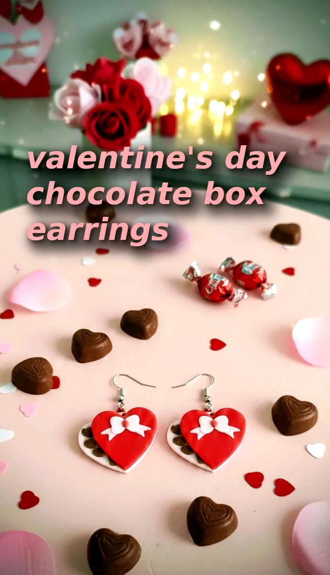 Brincos de Caixa de Chocolate do Dia dos Namorados - Modelo gratuito ...