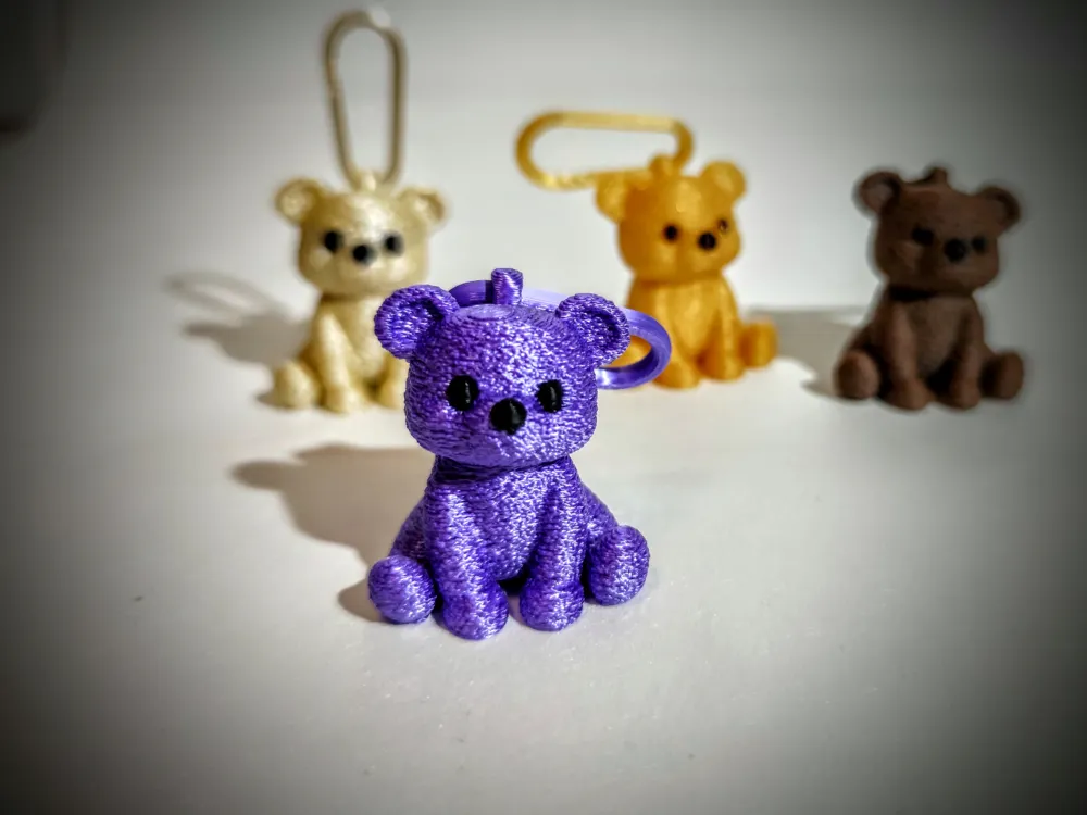 Mini Bear keychain with carabiner by 3Dudek MakerWorld: Download Free ...