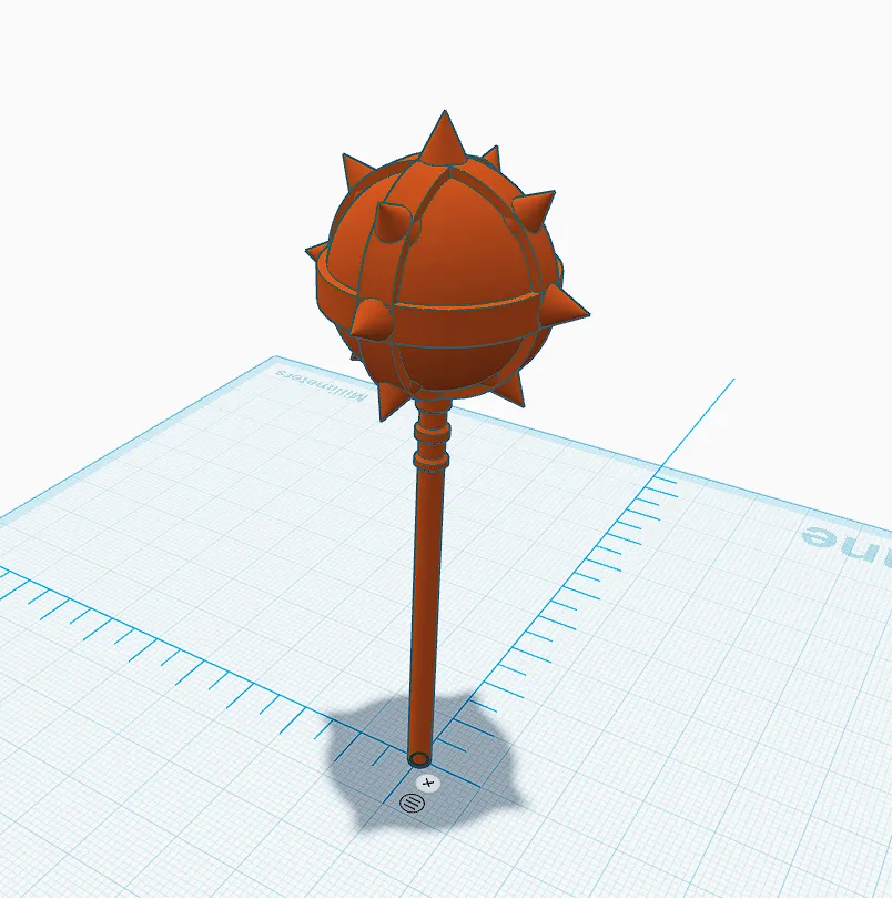 Mace for Dummy 13 (100 % Scale) - Free 3D Print Model - MakerWorld