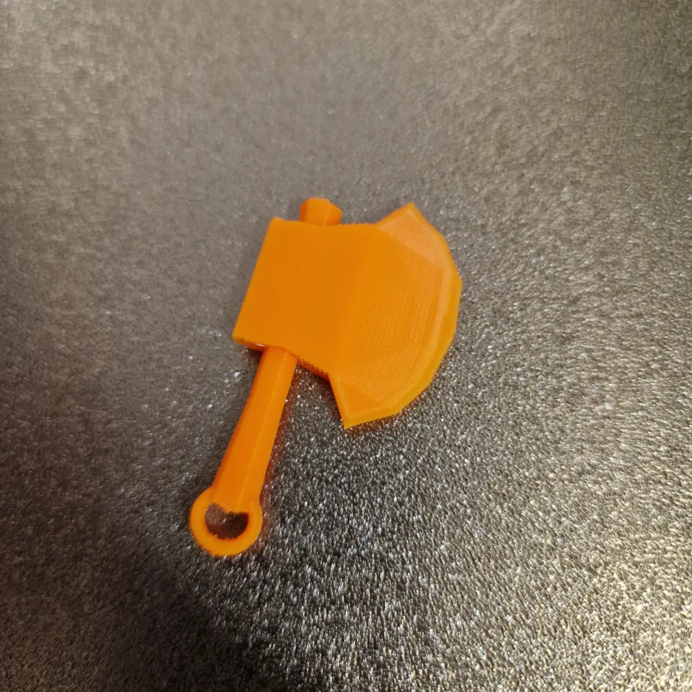 Animal Crossing Gold axe keyring by Dannasis - MakerWorld