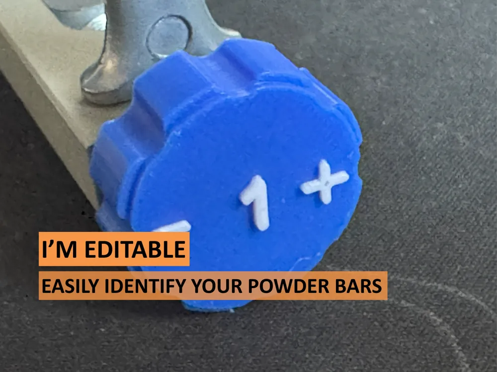 Dillon Powder Measure Knob - Editable by Match_King - MakerWorld