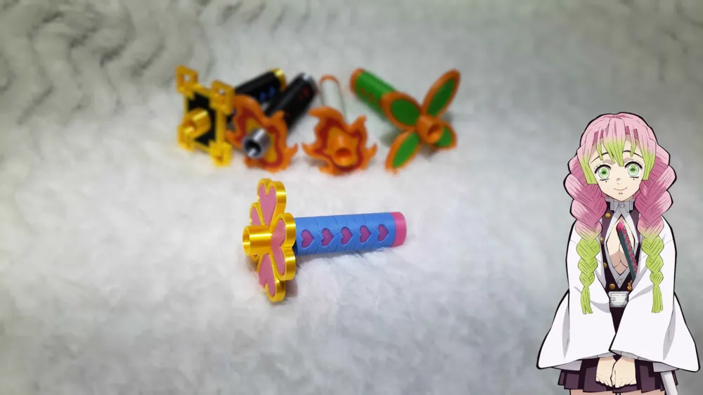 Demon Slayer Nichirin Pencil Topper (Mitsuri) - Free 3D Print Model ...
