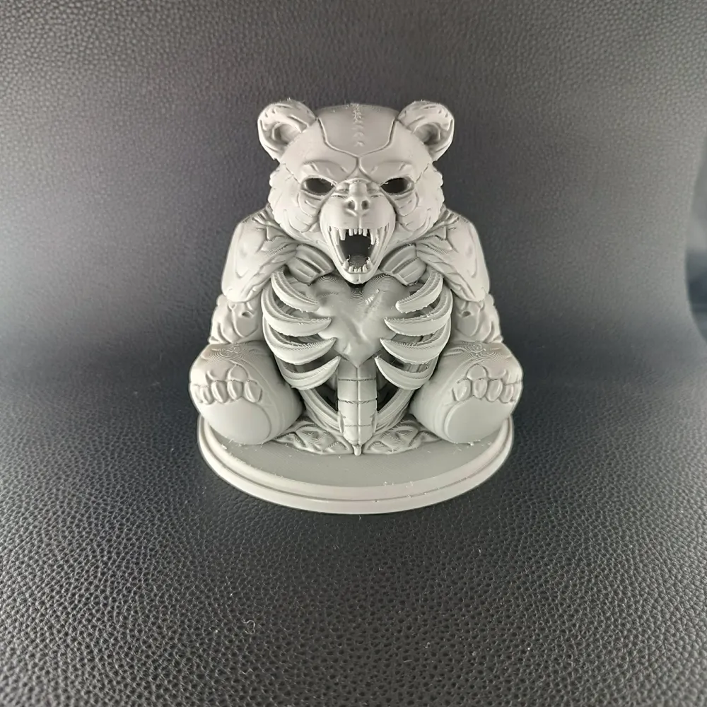 Creepy Love Bear – Gothic Valentine Decoration - Free 3D Print Model ...