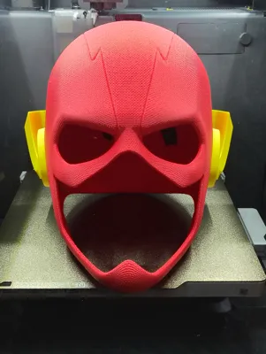 The Flash Textured Helmet - Free 3D Print Model - MakerWorld