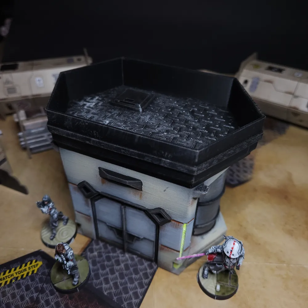 Sci-Fi Building Wargaming Terrain - Infinity 40k by Maranar - MakerWorld
