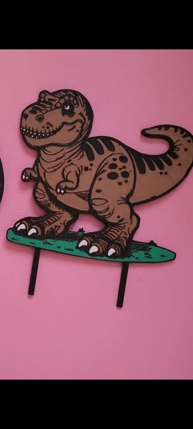 T-Rex - Cake topper Dino by Andzia0113 - MakerWorld