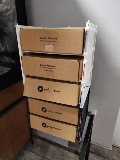 Stackable Filament Shelf / Holder by RDJBDesigns - MakerWorld