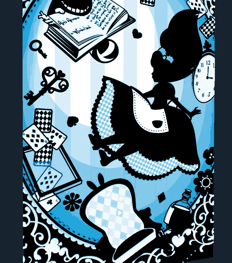 Alice in WonderLand Hueforge by x4mp0 - MakerWorld