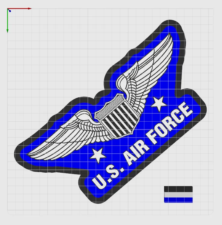 USAF Pilot Wings - Light Box - Free 3D Print Model - MakerWorld