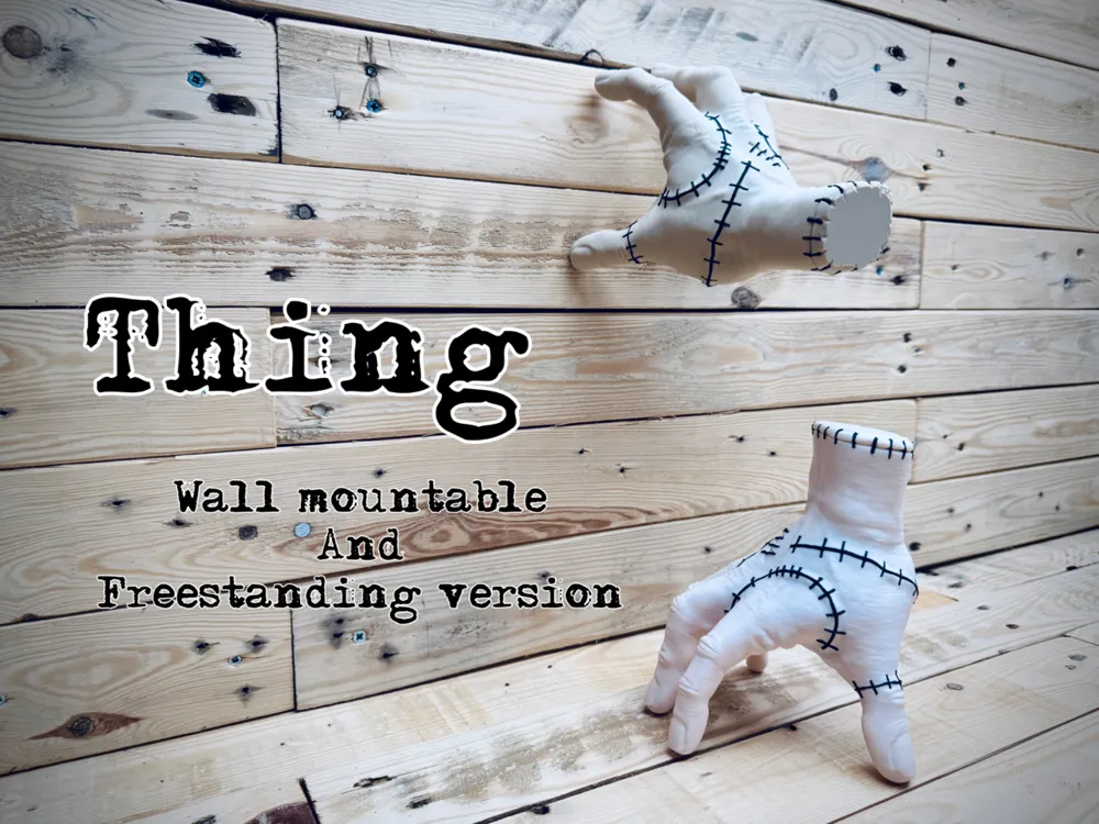 Thing, freestanding and wall mount version - Free 3D Print Model ...