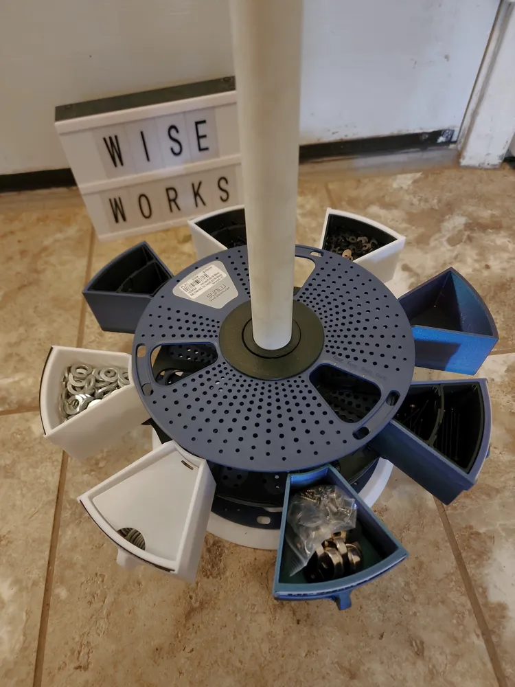 Hardware rack using empty Sunlu spools - Free 3D Print Model - MakerWorld
