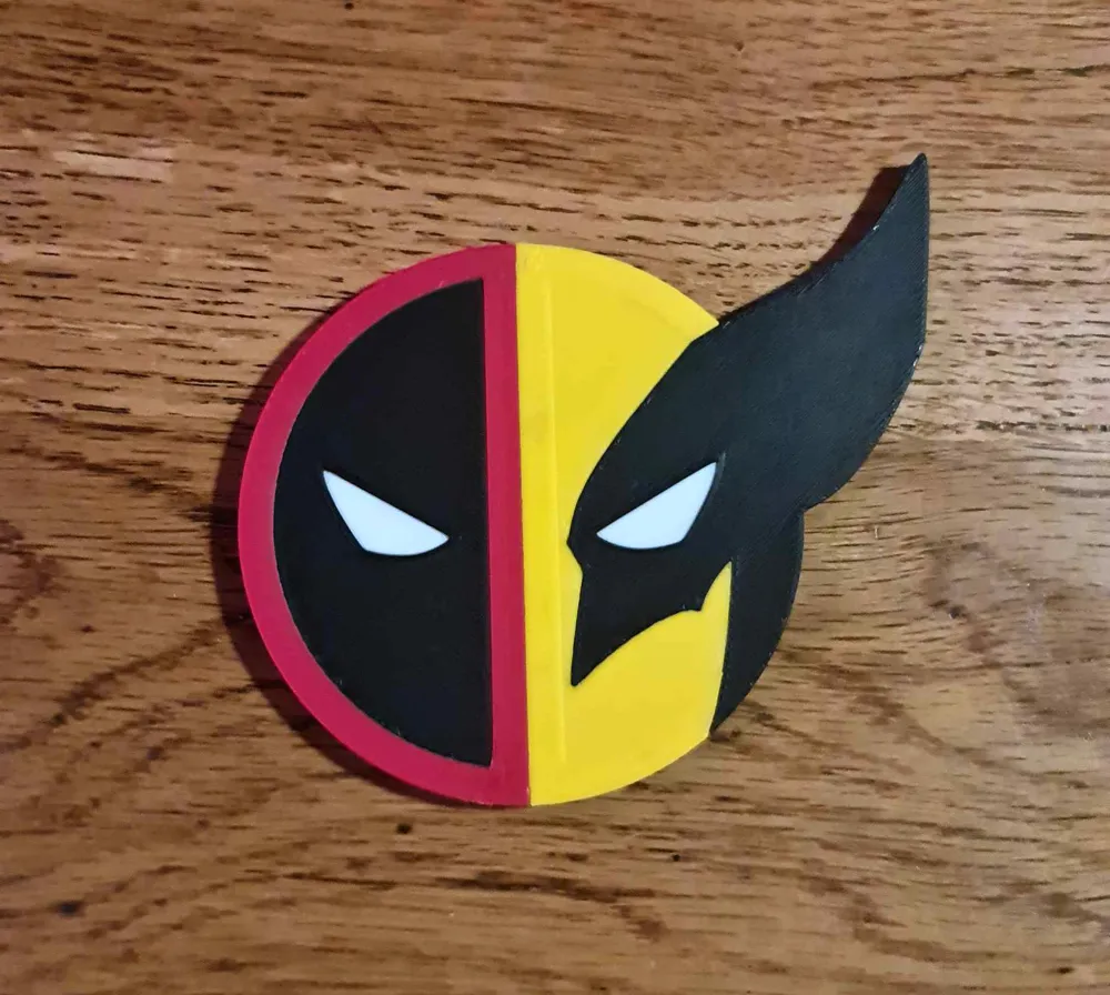 Deadpool drink coaster by MiX&BitS - MakerWorld
