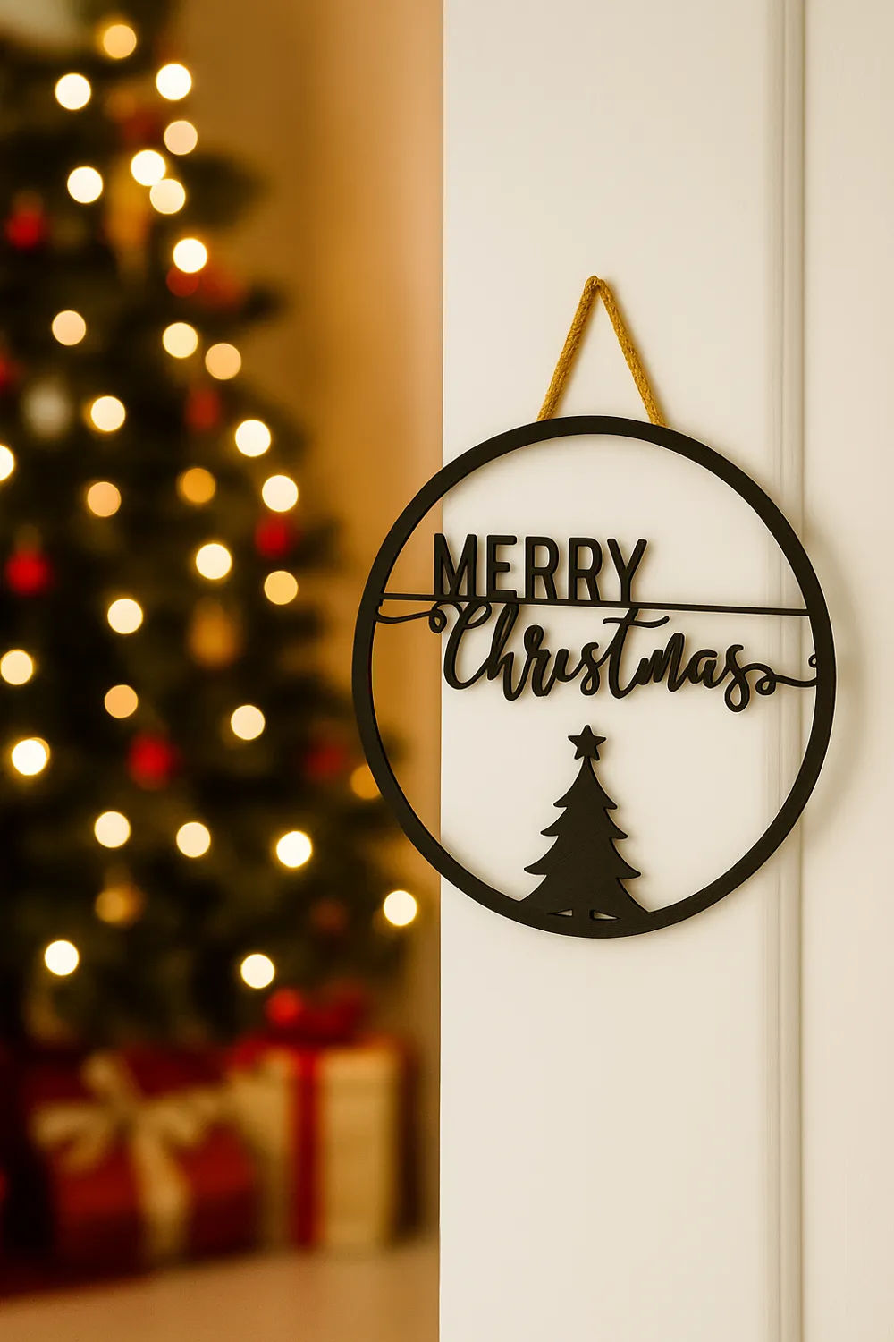 Door Hanger Merry Christmas by AL-3D MakerWorld: Download Free 3D Models