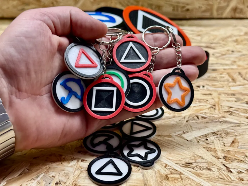Squid Game Keychain set by ToyTech Labs - MakerWorld