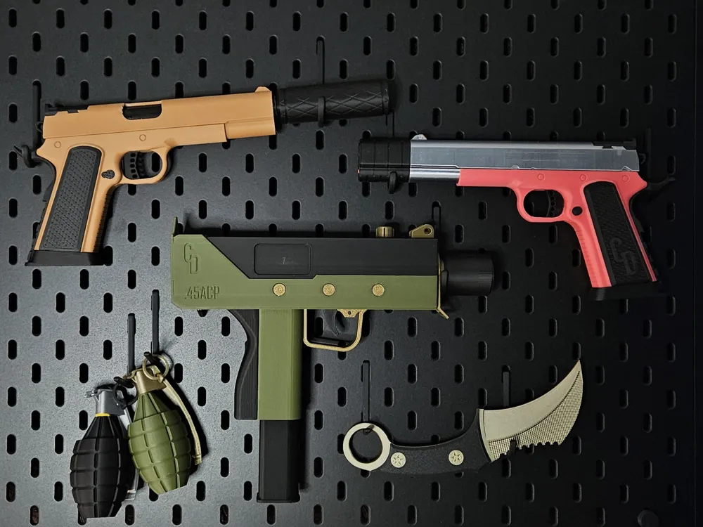 Tactical Mac 10 Prop SMG With Suppressor NO AMS by Caziuz Designs ...