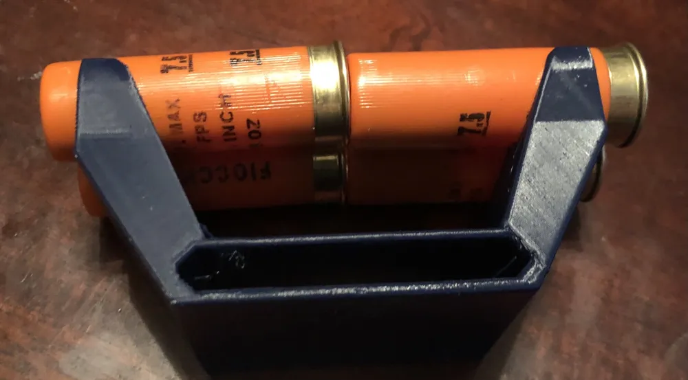Shot Shell Caddy - 12GA 4 Shells - 2x2 Config - Free 3D Print Model ...