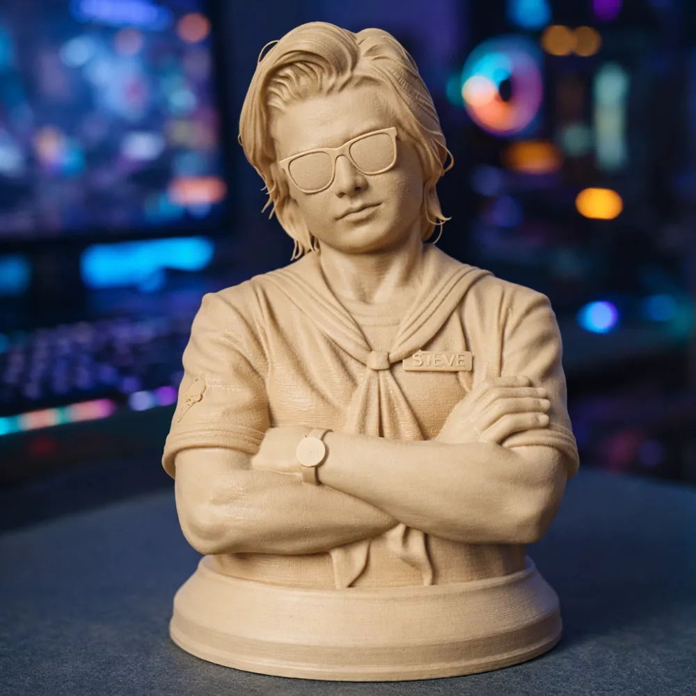 Stranger Things Steve Harrington Display Bust - Free 3D Print Model ...