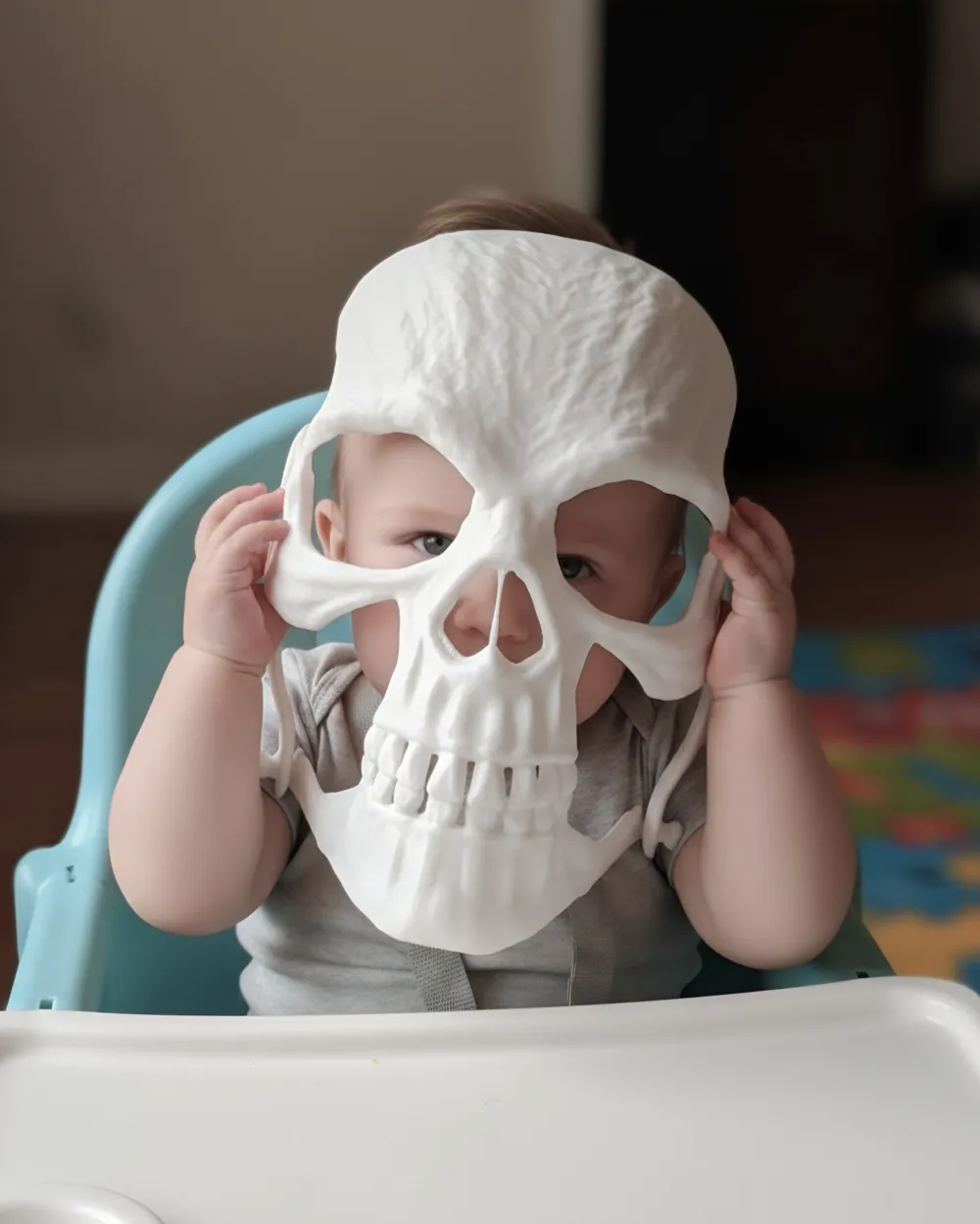Skull Mask - Hinged Jaw - 2025 - Free 3D Print Model - MakerWorld