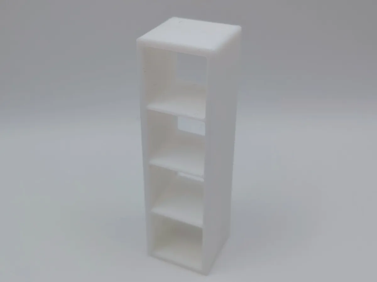 IKEA KALLAX 1x4 model shelf 1/24 scale - Free 3D Print Model - MakerWorld