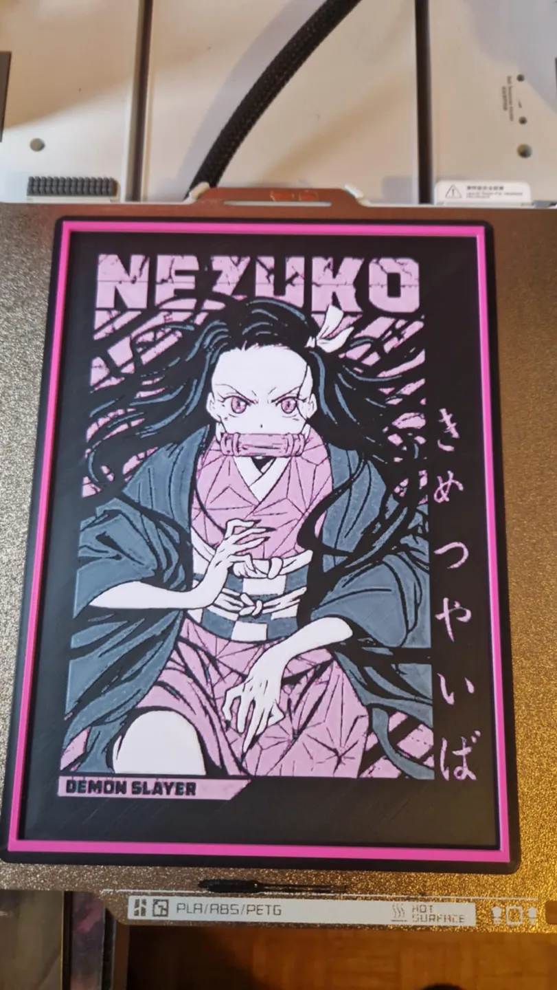 Demon Slayer Hueforge - Nezuko - Free 3D Print Model - MakerWorld
