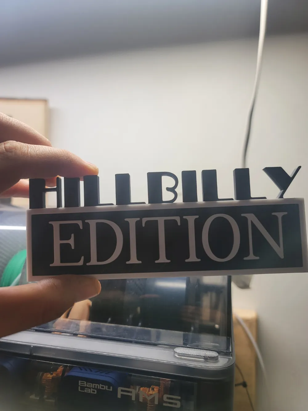 Hillbilly Edition Car Emblem by Andrew MakerWorld: Download Free 3D Models
