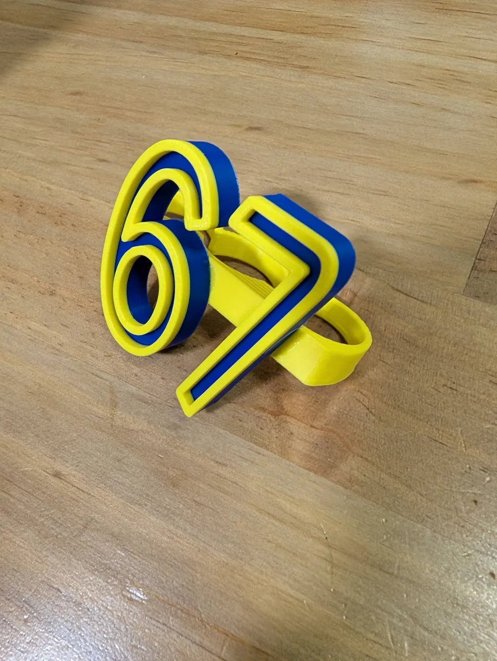 67 three finger ring (brain rot) - Free 3D Print Model - MakerWorld