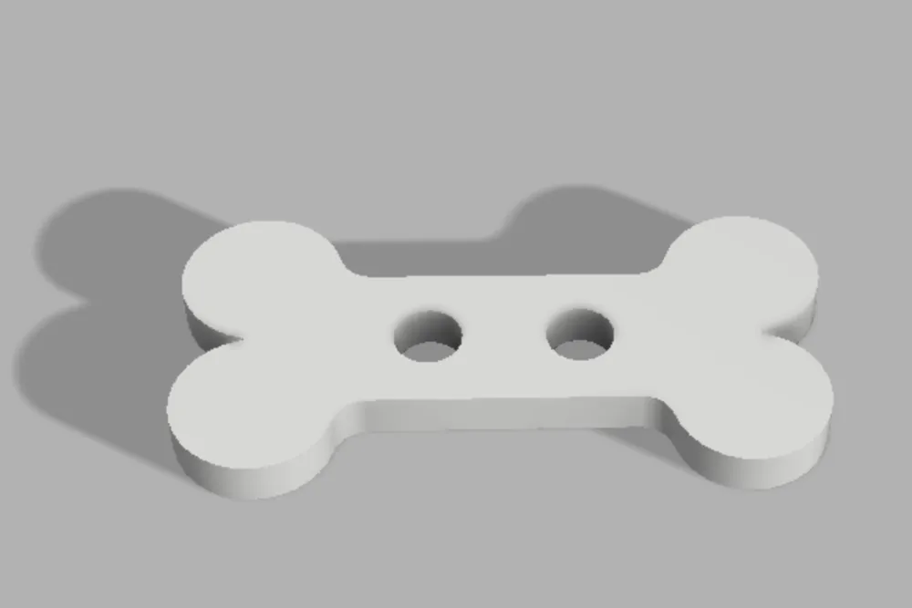 Dog Bone Button by Print Ninja - MakerWorld