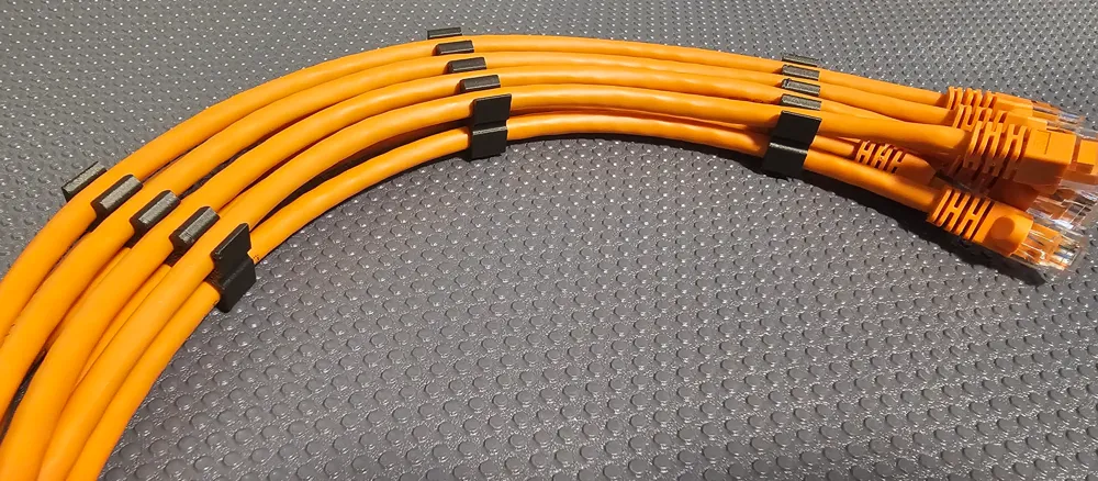 Network Cable Comb - 2 x 4 by MisterD - MakerWorld