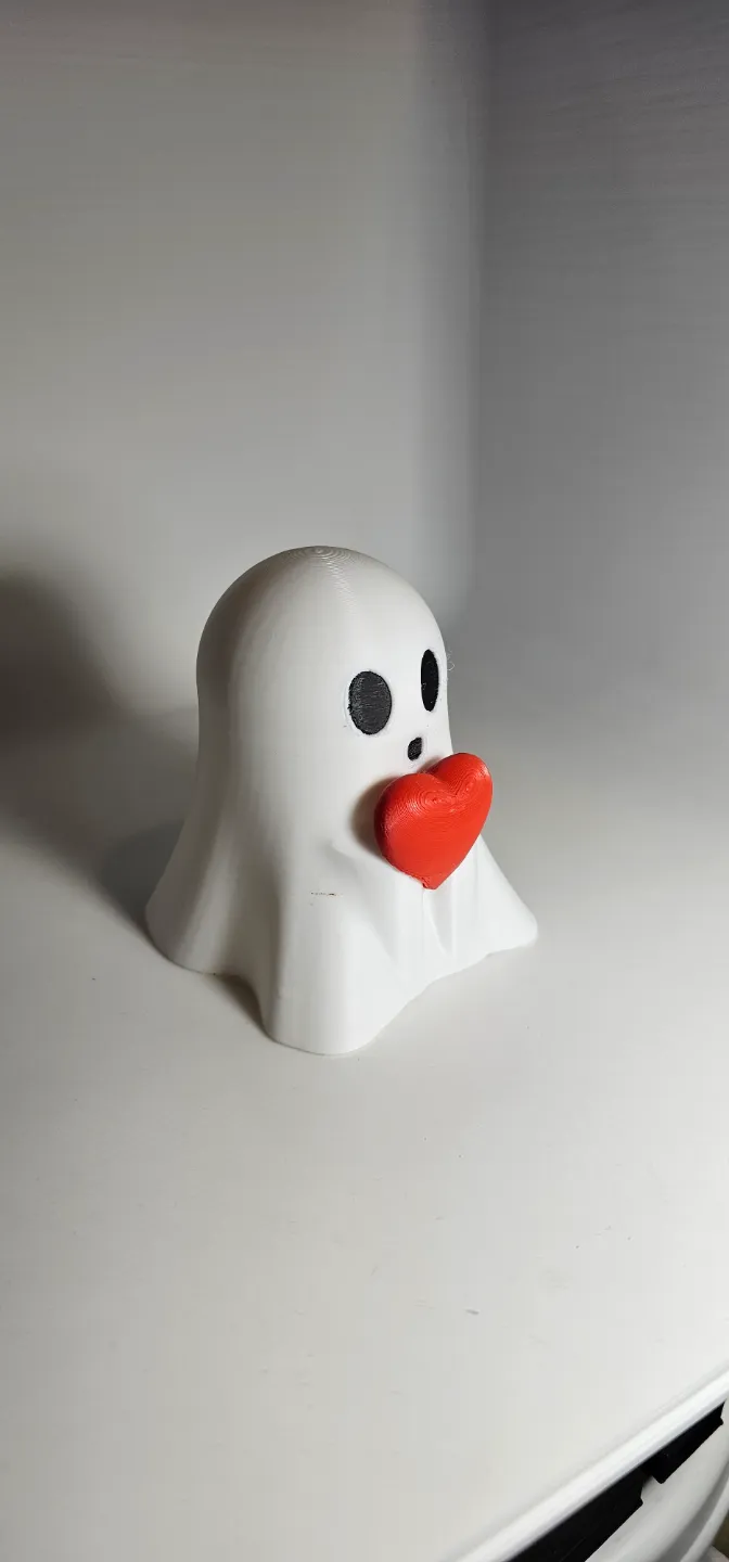 Heart for Cute Ghost - Free 3D Print Model - MakerWorld