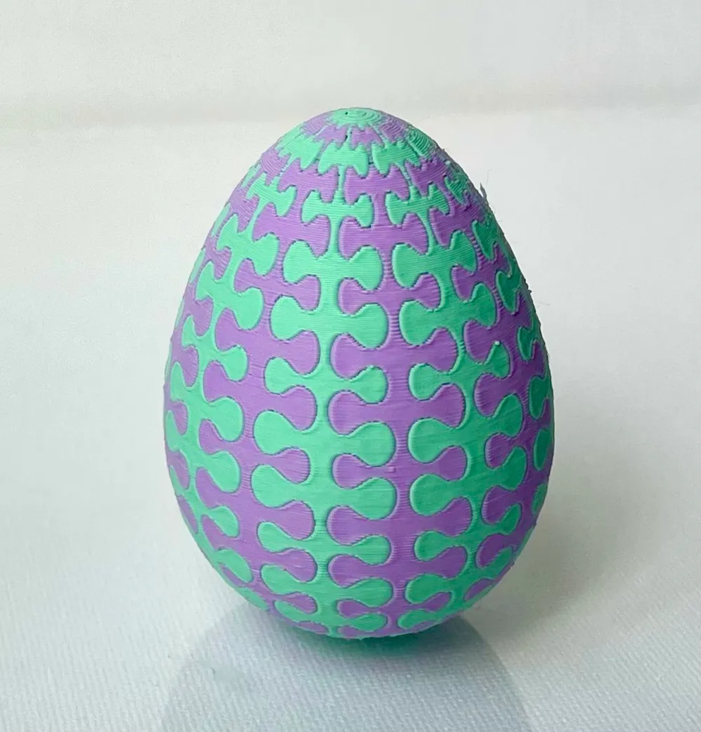 Easter Egg Design 3 Squiggles by KNDesigns3D - MakerWorld