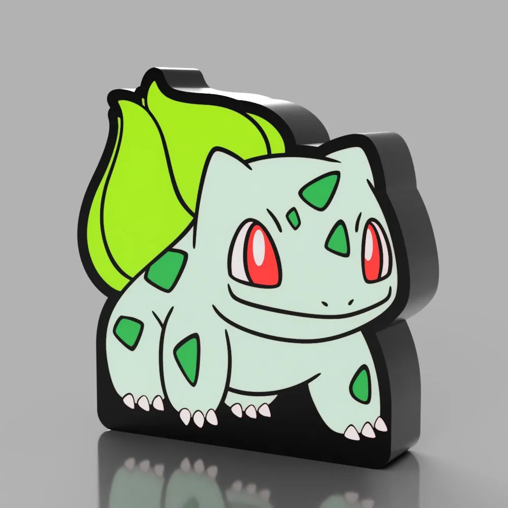 Bulbasaur Pokemon Lightbox by e_engvall - MakerWorld