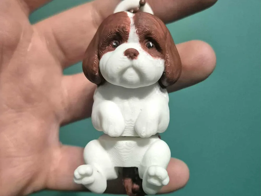 Shih tzu Keychain – Articulated pet friend by Tomasz Janota ...