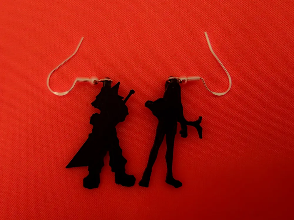 Final Fantasy VII Cloud and Tifa Inspired Earrings by Jinivus ...