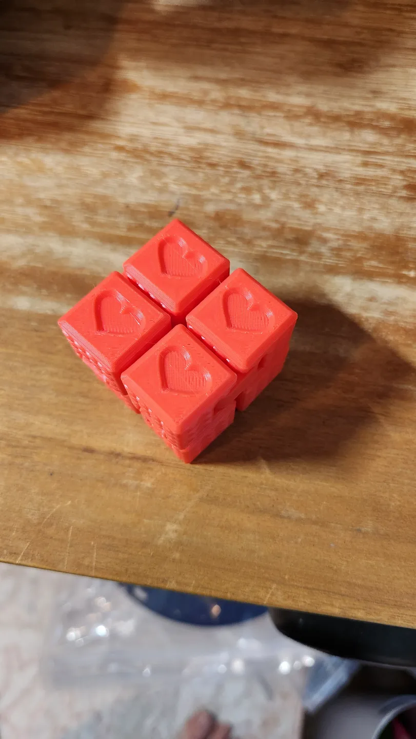Heart Infinity Cube - Free 3D Print Model - MakerWorld