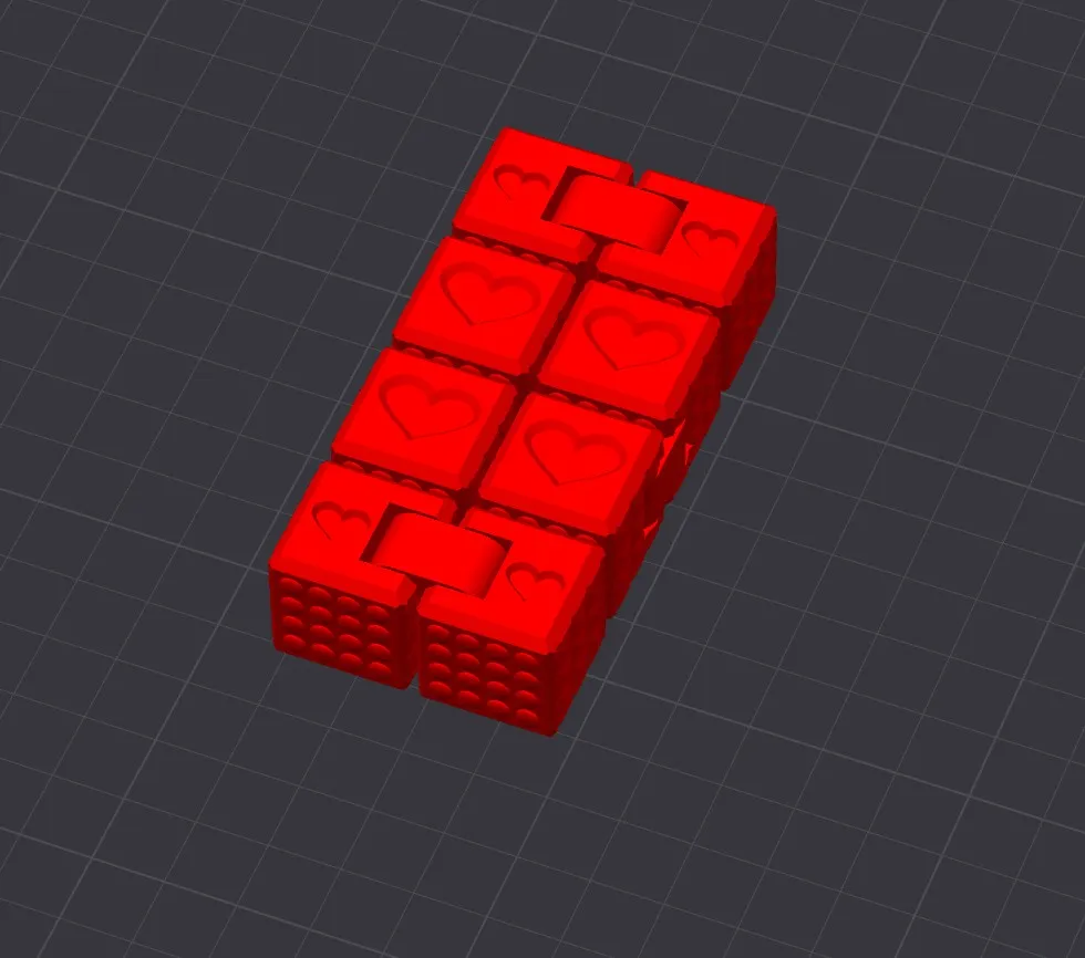 Heart Infinity Cube - Free 3D Print Model - MakerWorld