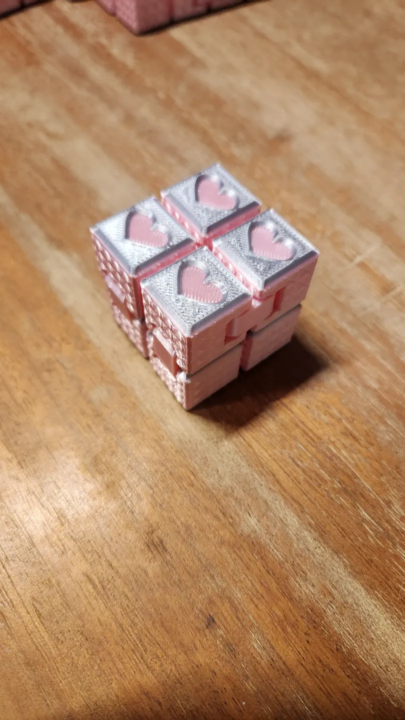 Heart Infinity Cube - Free 3D Print Model - MakerWorld