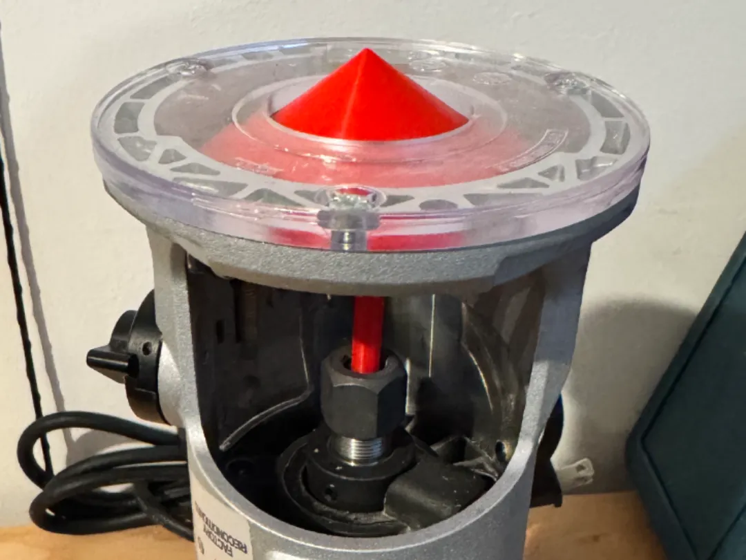 Router Centering Pin and Cone (1/4 inch shank) - Free 3D Print Model ...