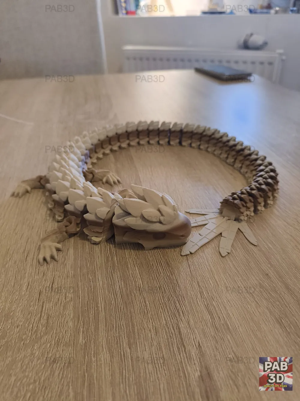 Articulated flexi dragon feathers by PAB3D MakerWorld: Download Free 3D ...