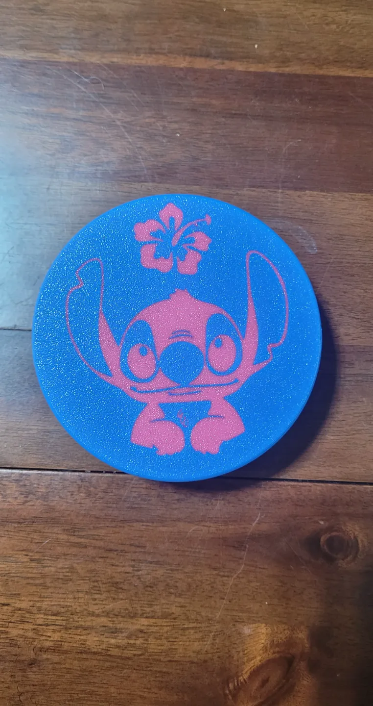 Stitch coasters by Galactic Creations 3D - MakerWorld