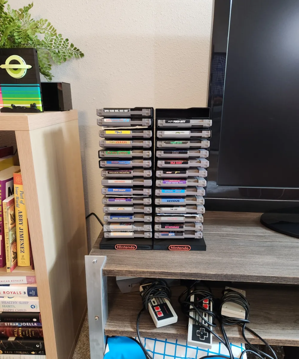 NES Vertical Cartridge Holder - Remix Remixed by SnipinSnit - MakerWorld
