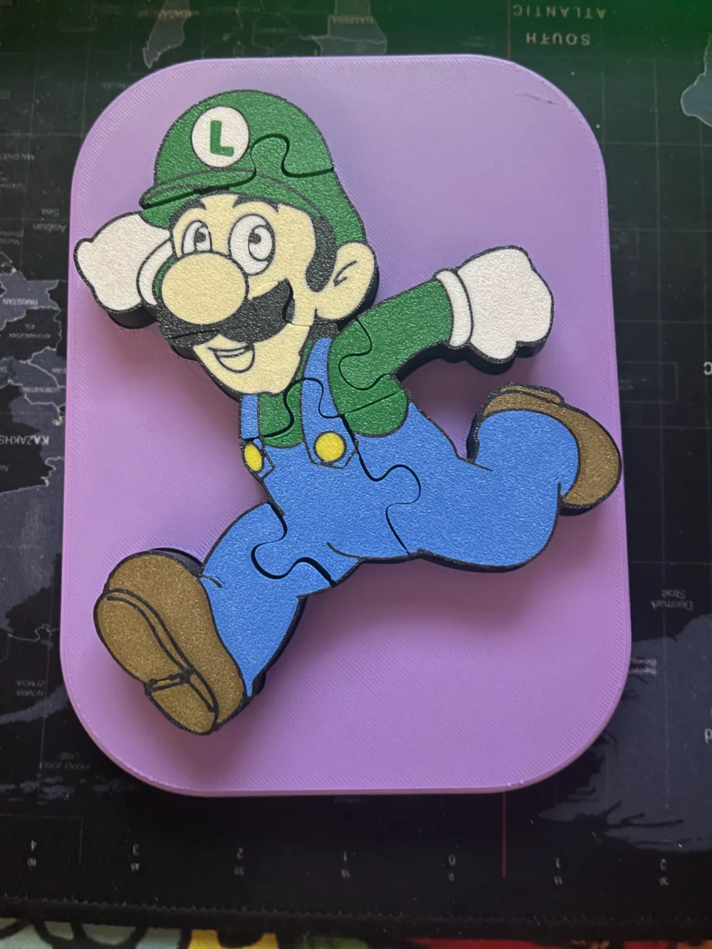 AMS - Luigi - insert puzzle for kids - AMS by intommy - MakerWorld