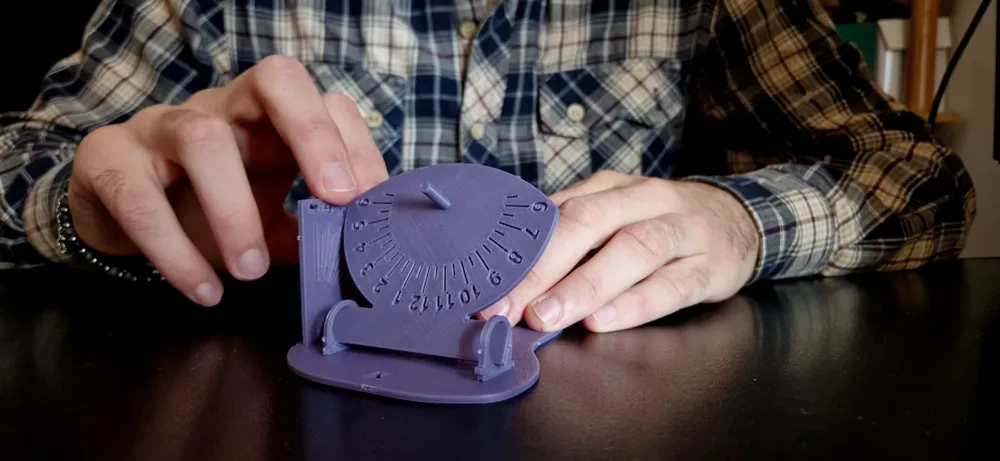 Equatorial sundial kit card by Piergi MakerWorld: Download Free 3D Models